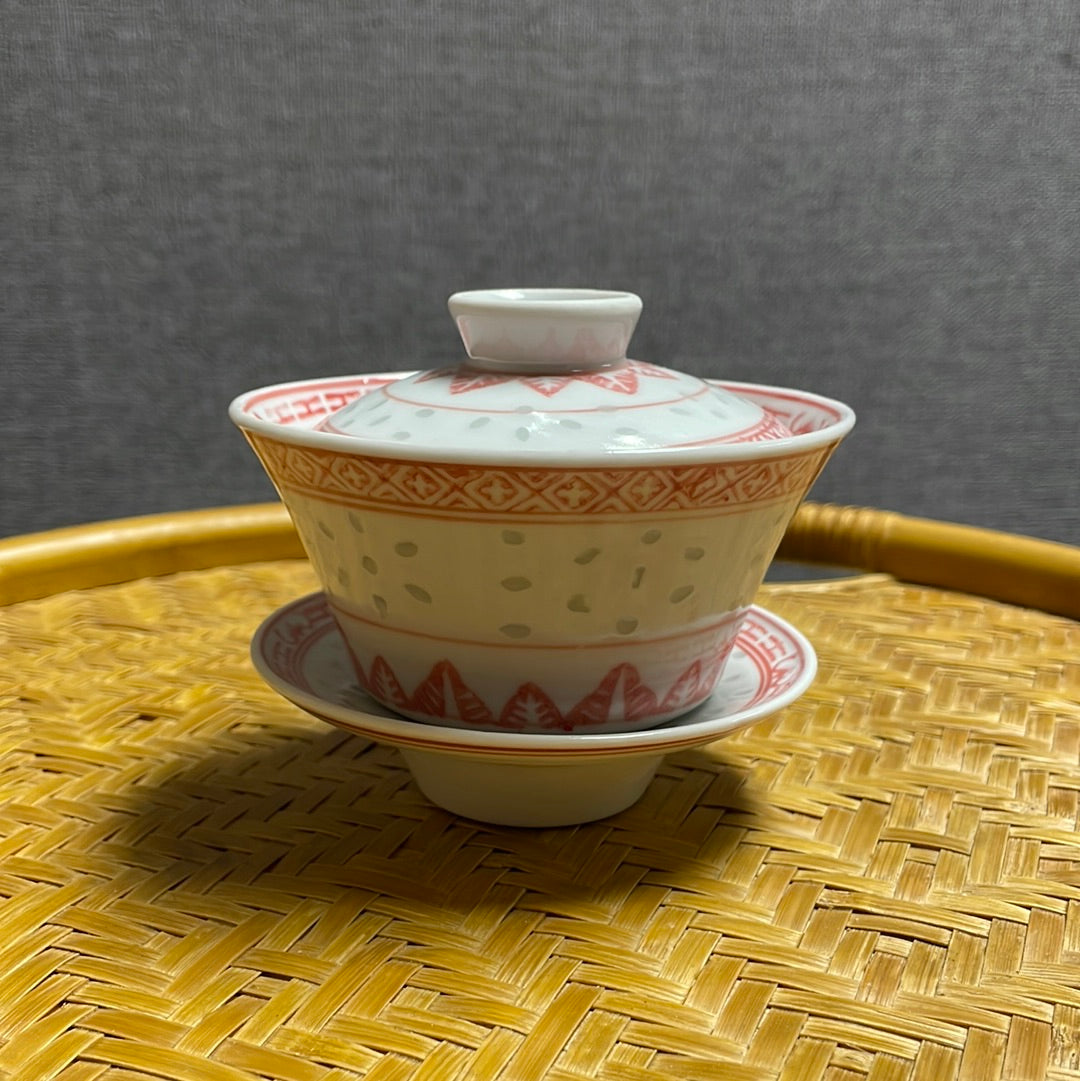 Vintage-style Linglong 玲珑 Rice Pattern Gaiwan – Purple Cloud Tea House