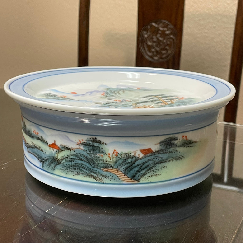 Colorful Landscape Chaozhou Tea Boat – Purple Cloud Tea House