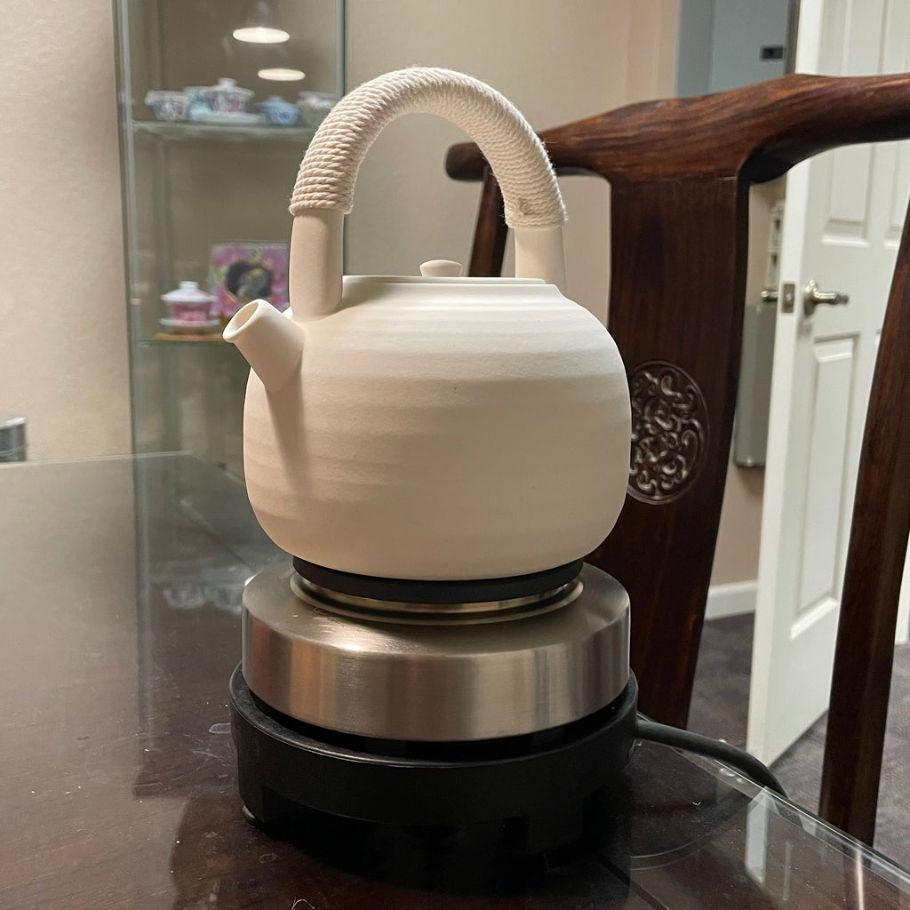 White Clay Kettle w/ Electric Stove suite – Purple Cloud Tea House