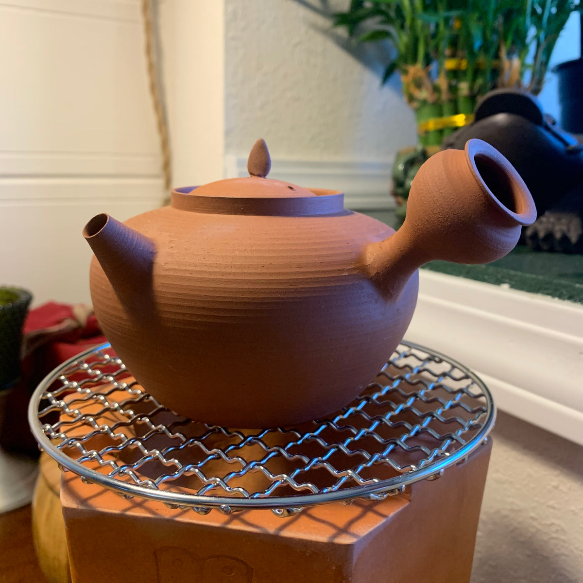 Chaozhou Red Clay Sha Diao 砂銚 “B” (Kettle), 450mL – Purple Cloud Tea House