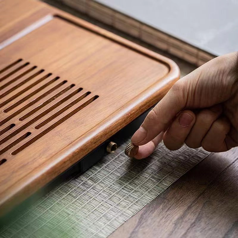 Premium Strand Bamboo Tea Tray – Purple Cloud Tea House