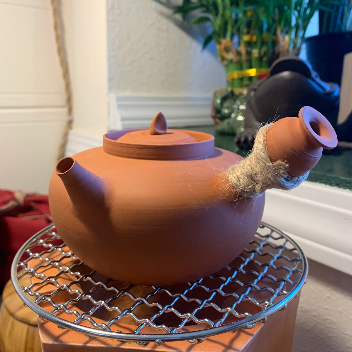 Chaozhou Red Clay Sha Diao 砂銚 “D” (Kettle) – Purple Cloud Tea House